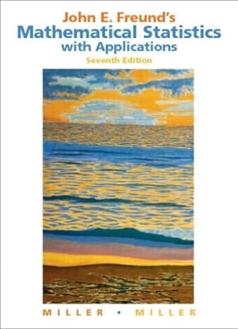 John E Freunds Mathematical Statistics With Applications Irwin Miller ...