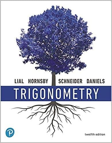 Trigonometry Margaret L Lial, John Hornsby,David L. Schneider, Callie J ...
