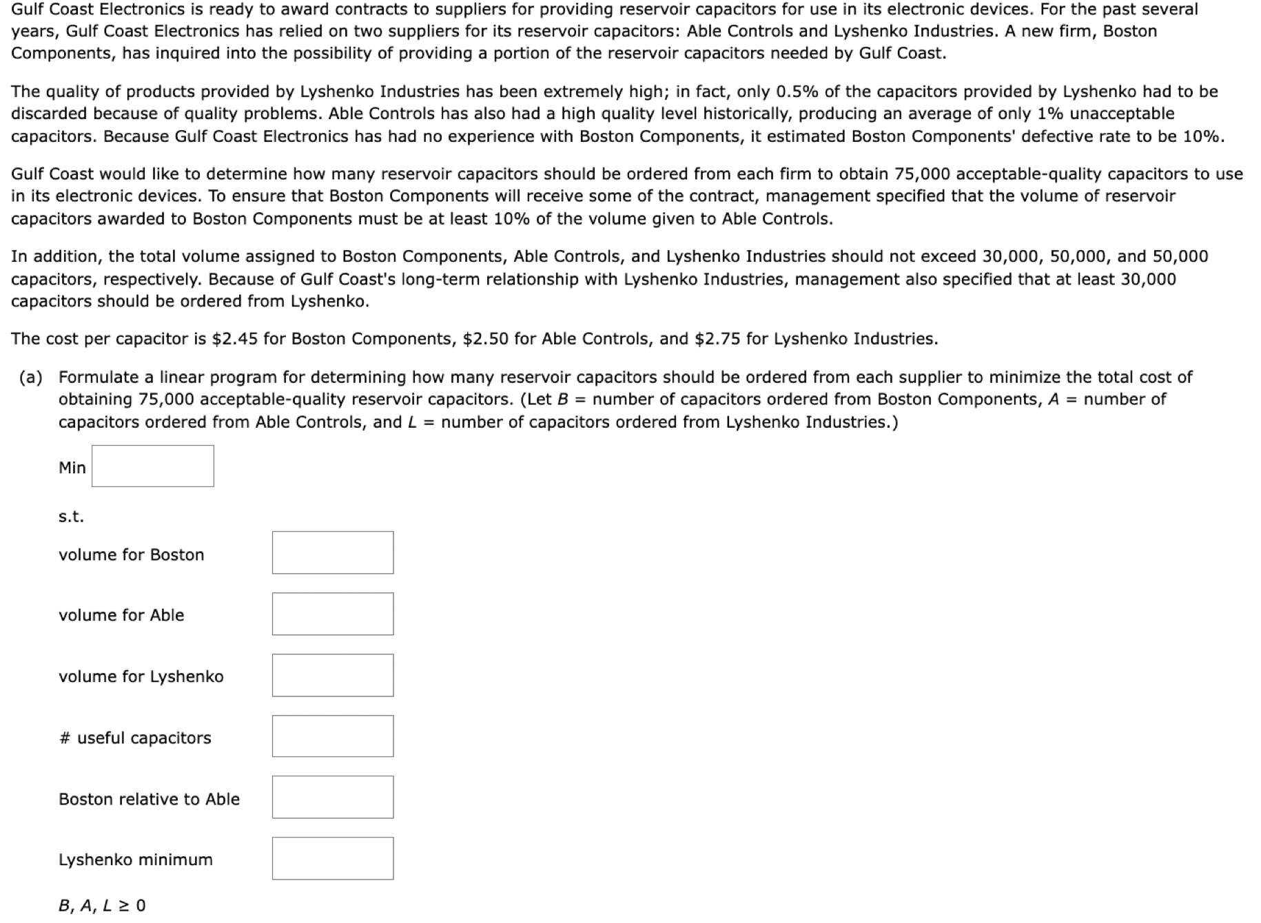 [SOLVED] Gulf Coast Electronics is ready to award contracts to ...